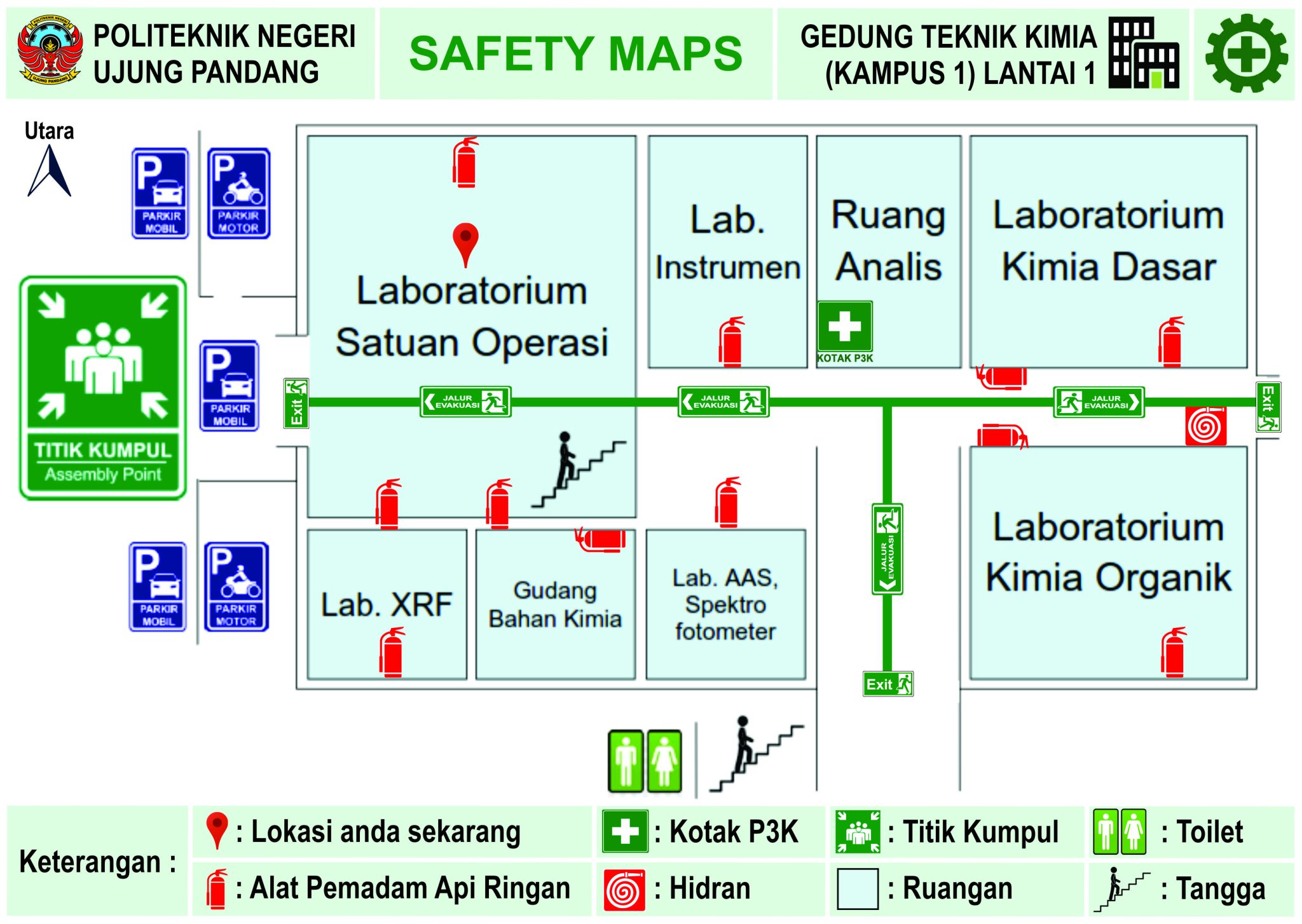 DENAH KESEHATAN DAN KESELAMATAN KERJA (K3) PADA RUANG KELAS – Jurusan ...
